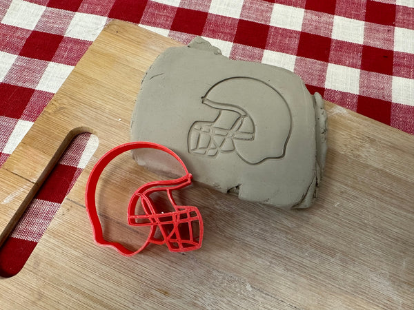 Football Helmet Pottery Stamp - Plastic 3D printed, multiple sizes ava ...