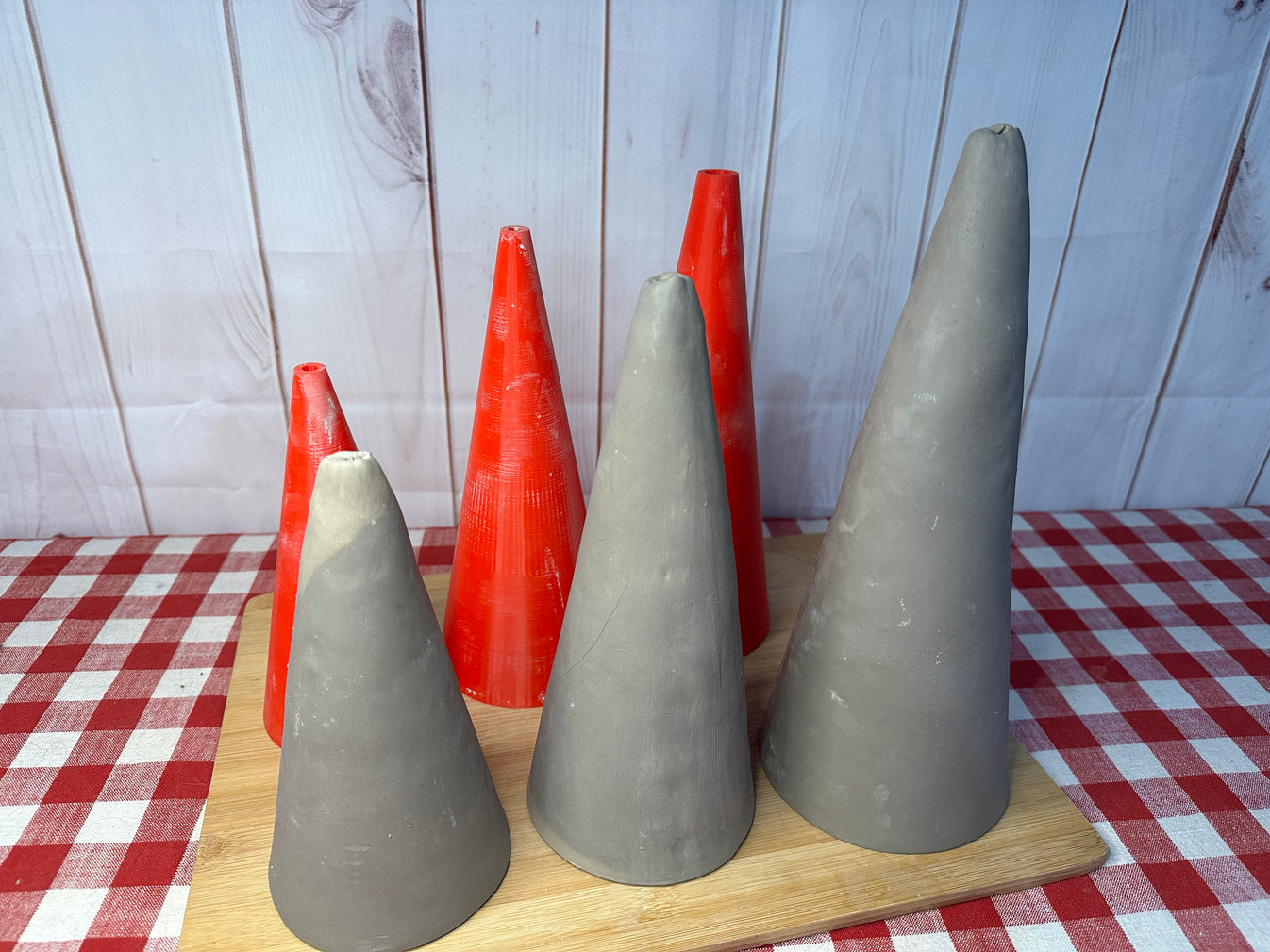 Tall Cone Form for Cone Set Pottery Template - Form Only - Straight si ...