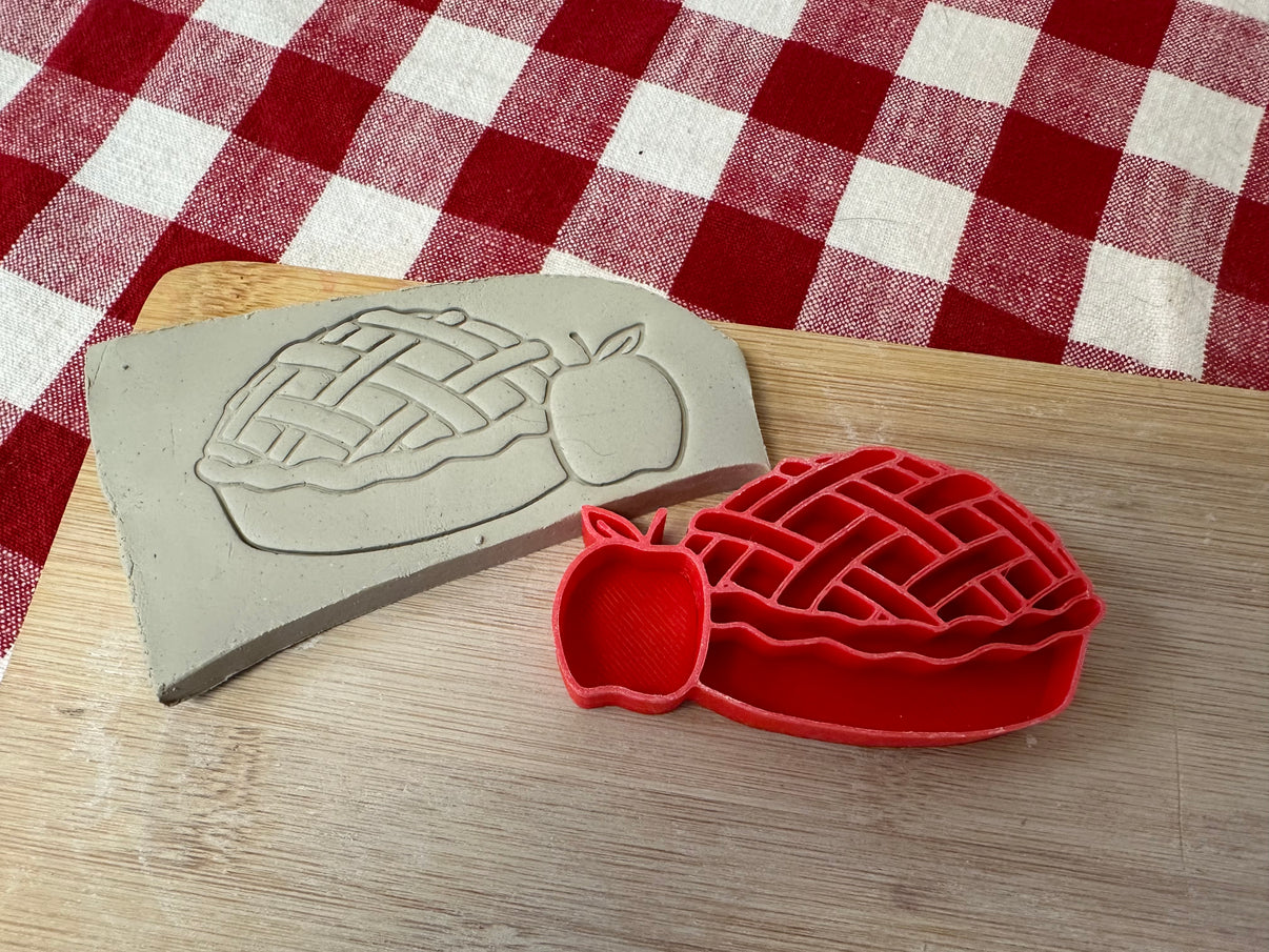 Thanksgiving Stamp Series - Apple Pie stamp, plastic 3D printed, multi ...