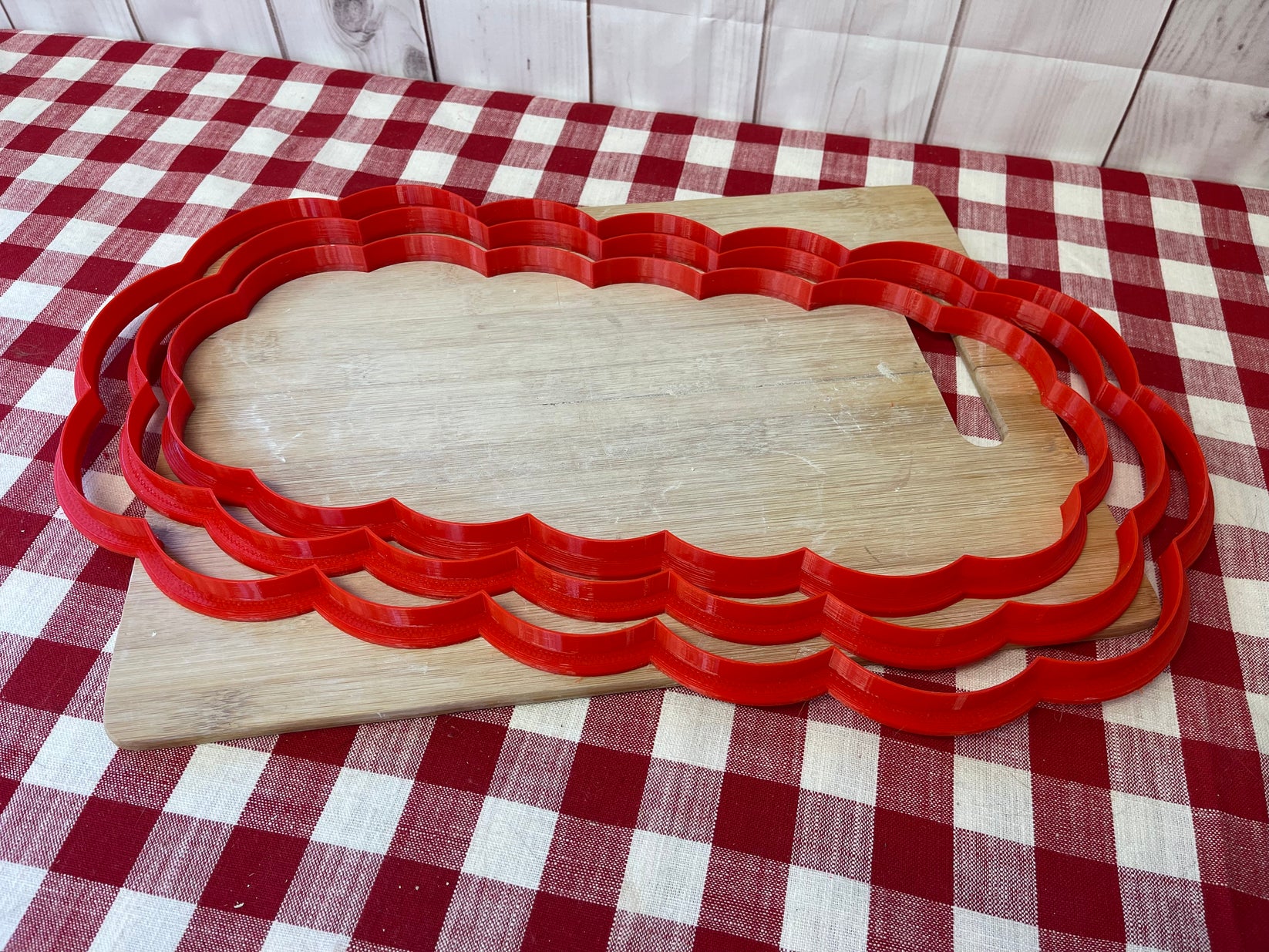 NEW sizes added - Loose Scalloped Rounded Rectangle, XL Clay Cutter ...