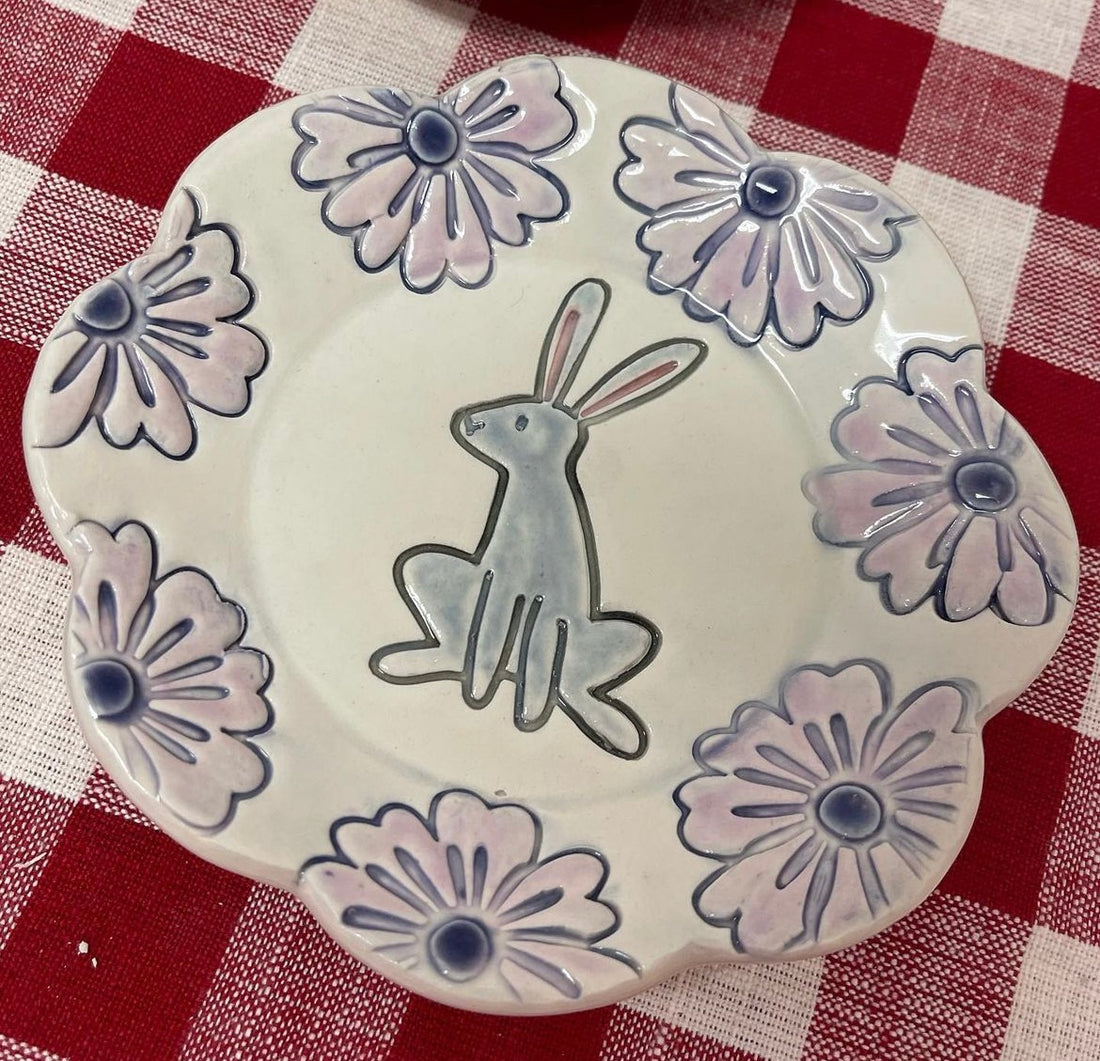 Bunny Stamp, 4 designs - from the February 2023 mystery box, plastic 3 ...