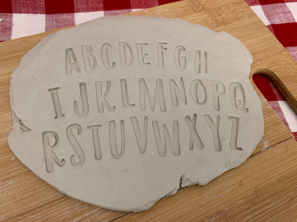 Alphabet Pottery Stamp Set - Twinkle Font – De La Design